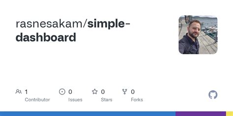 Github Rasnesakam Simple Dashboard