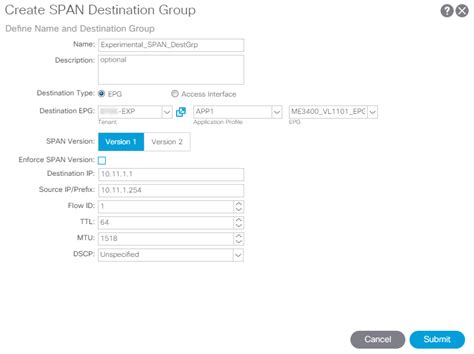 Configure L3Out SPAN In Cisco ACI