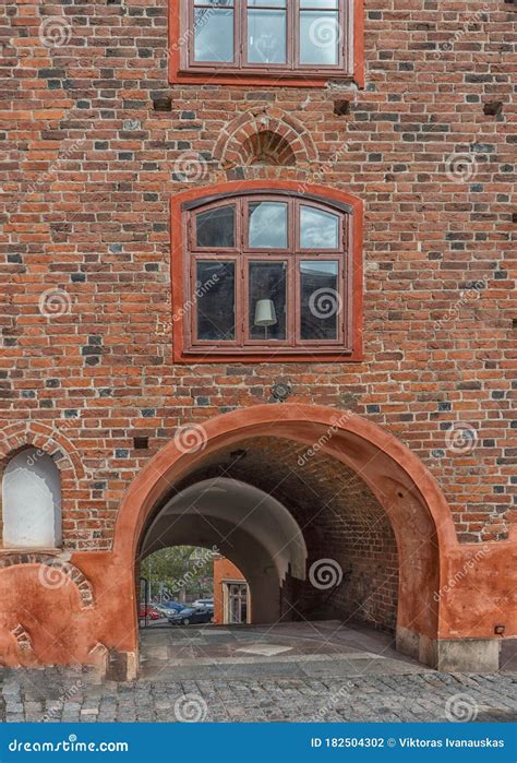 The Old District In Uppsala Town View With Ancient Houses Sweden