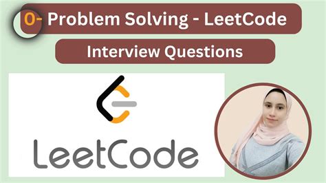 Problem solving LeetCode interview questions بالعربي YouTube