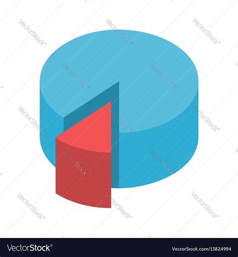 Pie Chart Icon Data Visualization Royalty Free Vector