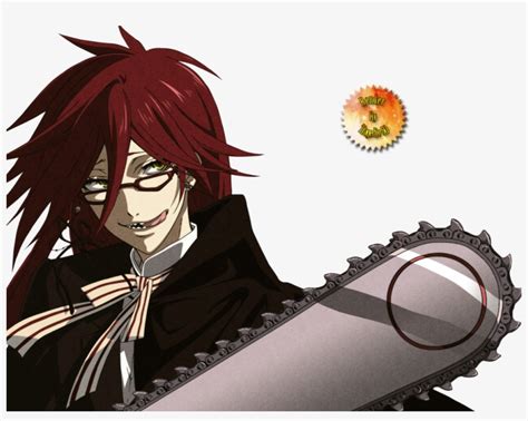 Grell Black Butler Grell Sutcliff Cosplay Red Glasses Costume Png
