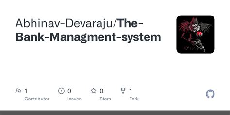 GitHub Abhinav Devaraju The Bank Managment System