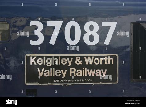 Class 37 37087 At The Keighley And Worth Valley Railway West Yorkshire