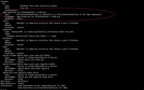 Why Does Pipeline Bind A Pvc When I Run It · Issue 1496 · Tektoncd
