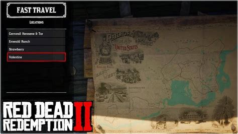 Rdr2 Fast Travel Locations Map 60 Photos