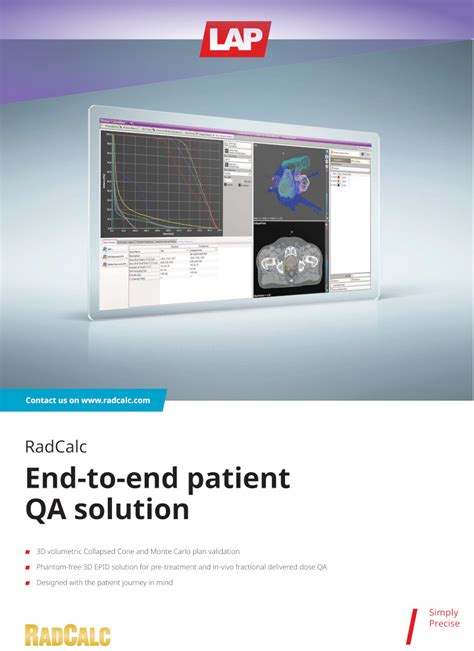 Advertisements Lap Radcalc End To End Patient Qa Solution Asia
