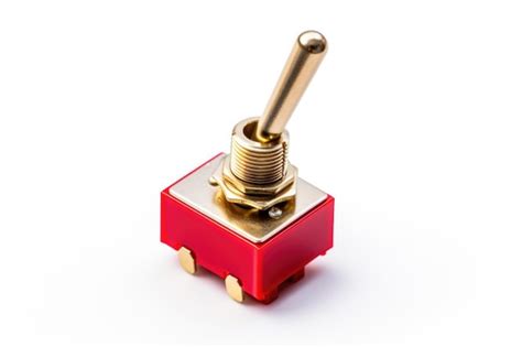 Premium Photo Isolated Closeup Of Toggle Switch For Electric Circuit