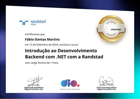 Introdução Ao Desenvolvimento Backend Com Net Com A Randstad Fabio