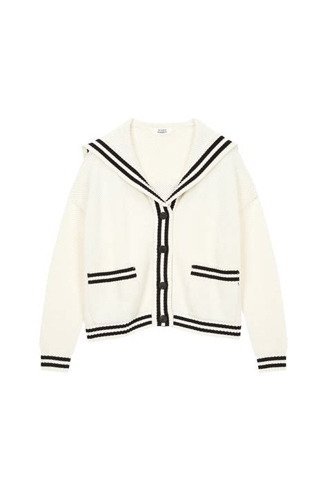 스튜디오톰보이 세일러카라 가디건 위시버킷