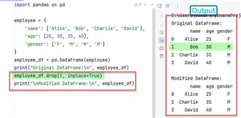 Pandas Dataframe Drop Function