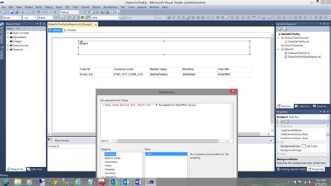 Reporting In SQL Server Create A Matrix Based Sub Report Called By The Previously Created Main