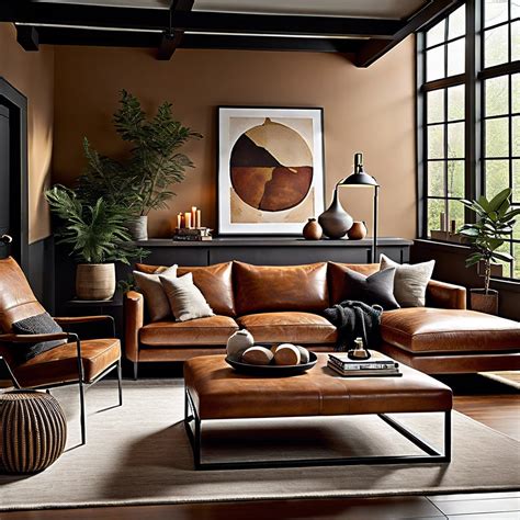 15 Camel Leather Sofa Decorating Ideas