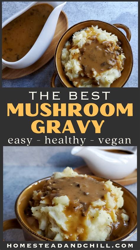 Easy Vegetarian Or Vegan Mushroom Gravy Recipe Recipe Recipes