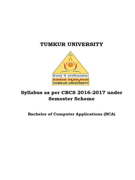Bca Syllabus Pdf Relational Database Databases