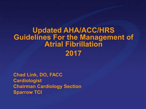 Afib Guidelines Ppt