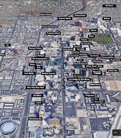 Las Vegas Strip Hotels With A Map 2023