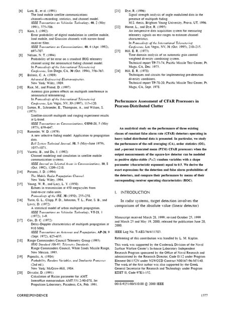 Nikias 2000 Download Free Pdf Radar Telecommunications Engineering