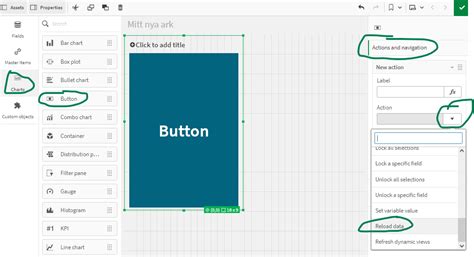 how to create data reload button in qlicksense she qlik community