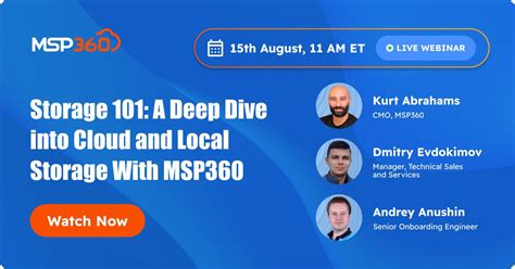 Msp360 Backup On Linkedin Msp Msp360 Webinar Cloudstorage Databackup
