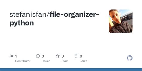 Github Stefanisfanfile Organizer Python