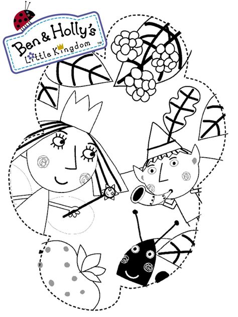 Ben Elf And Princess Holly Coloring Page Coloring Pages