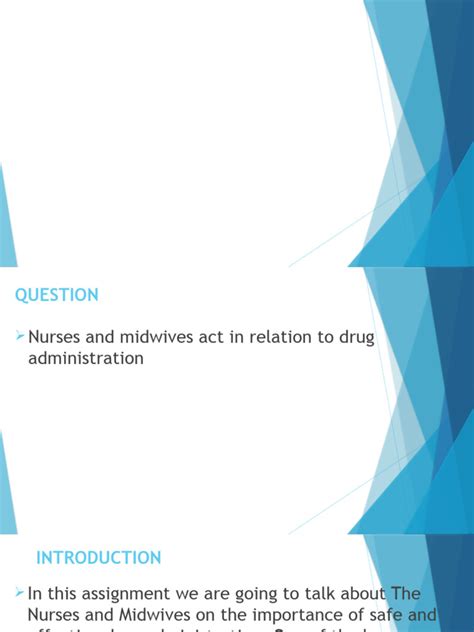 Drug Administration Nurses Midwives Act Pdf Nursing Midwife