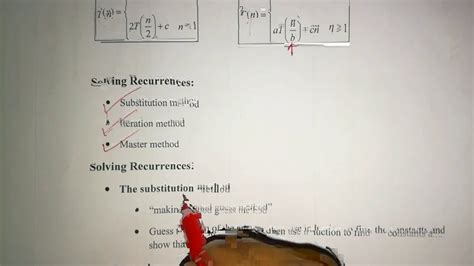 Algorithm Design And Analysis Tutorial Recurrence How To Solve Recurrence Substitution