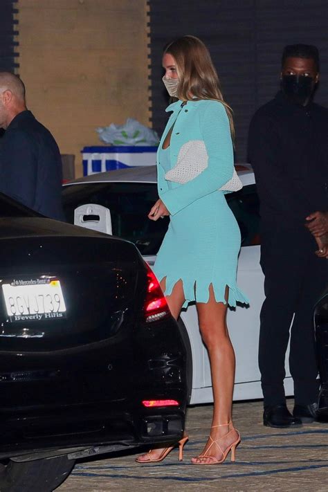 Rosie Huntington Whiteley Sexy In Turquoise Mini Dress 20 Photos