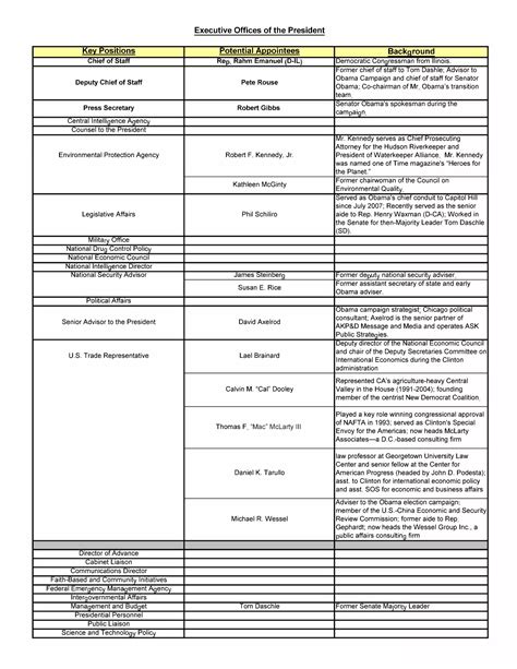 Obama Transition Flowchart 08 Pdf