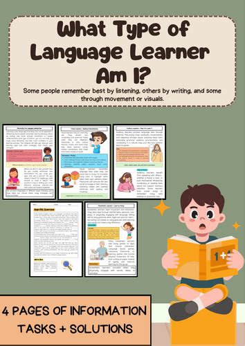 Language Learning Styles Visual Auditory Kinesthetic Teaching