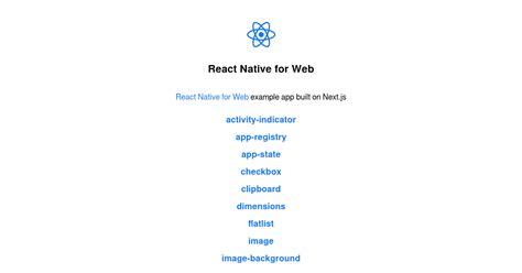 React Native Web Examples Codesandbox