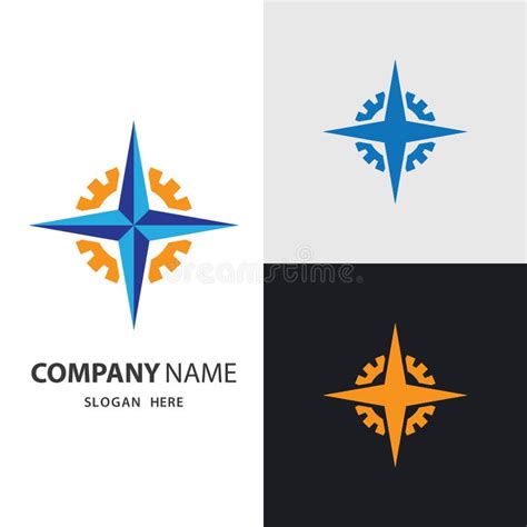 Compass Logo Images Stock Vector Illustration Of Sign 217948286