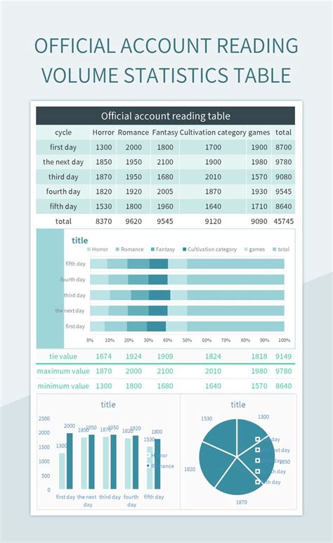 Free Volume Templates For Google Sheets And Microsoft Excel Slidesdocs