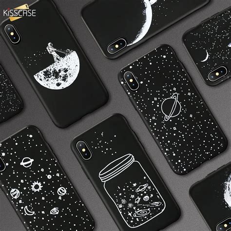 KISSCASE Space Moon Astronaut Phone Cases For Xiaomi Redmi Note 7 Case For Xiaomi Mi Play Planet