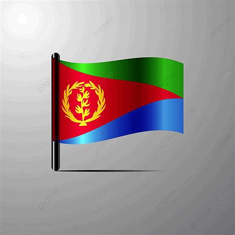 Eritrea Waving Shiny Flag Design Vector Flag Web Waving PNG And Vector With Transparent