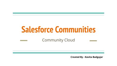 salesforce communities ppt