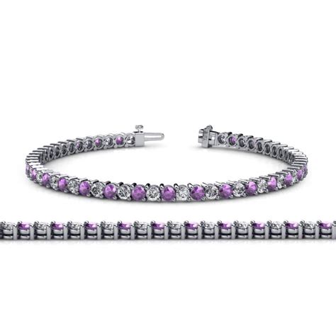 Purple Diamond Bracelet