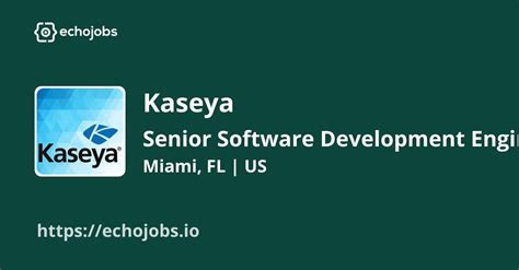 kaseya is hiring senior software development engineer miami fl us