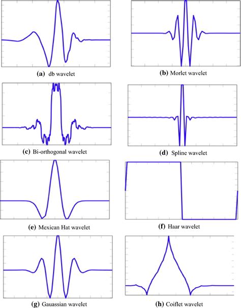 Various Examples Of Wavelet Families Download Scientific Diagram