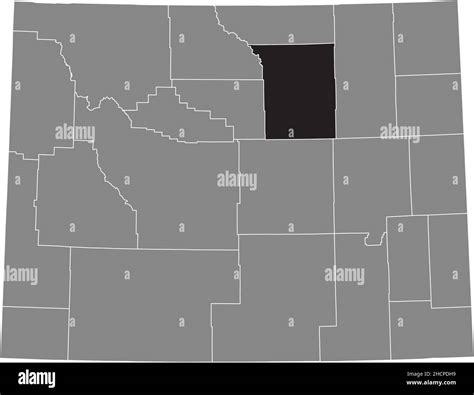 Black Highlighted Location Map Of The Johnson County Inside Gray Administrative Map Of The