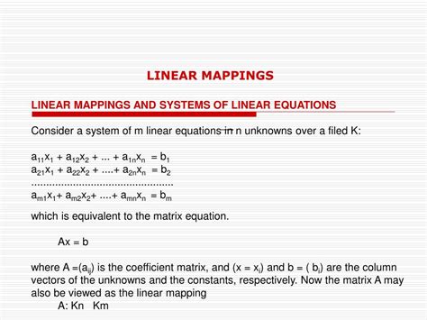 Ppt Chapter 6 Linear Mappings Lecture 8 Powerpoint Presentation