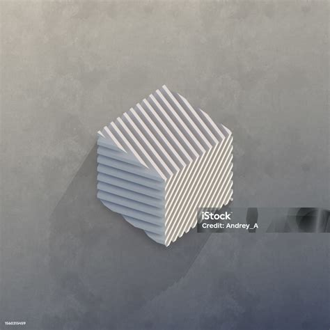 조각으로 분할된 흰색 큐브의 아이소메트릭 프로젝션입니다 3d 렌더링 디지털 일러스트레이션 입방체에 대한 스톡 사진 및 기타