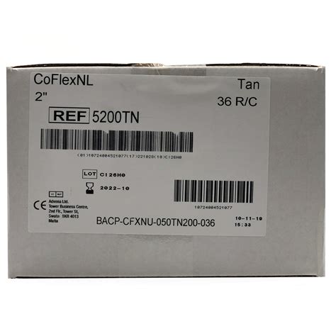 Coflex Nl Self Adherent Closure Cohesive Bandage Tan 2 Inch X 5 Yard