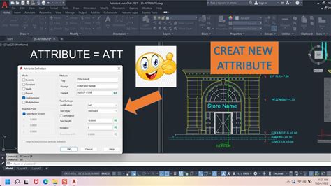 CREATE NEW ATTRIBUTE IN AUTOCAD WITH DETAILS TRICKY COMMANDS FOR BEGINNERS YouTube