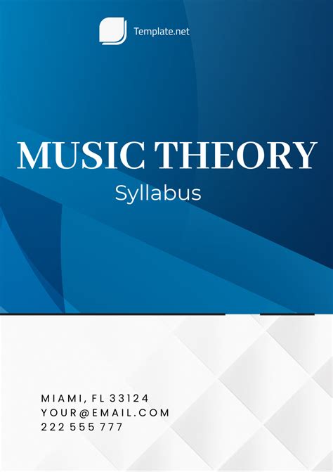 Free Music Theory Syllabus Template To Edit Online