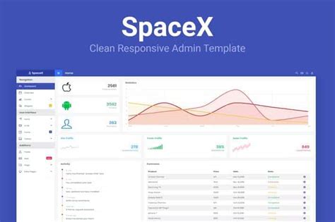 Spacex Bootstrap Admin Template Latest Version