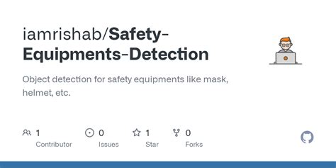 Github Iamrishab Safety Equipments Detection Object Detection For Safety Equipments Like Mask