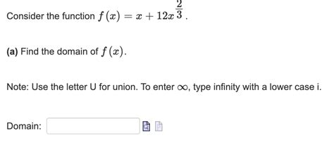 solved consider the function f x x 12x23 a ﻿find the
