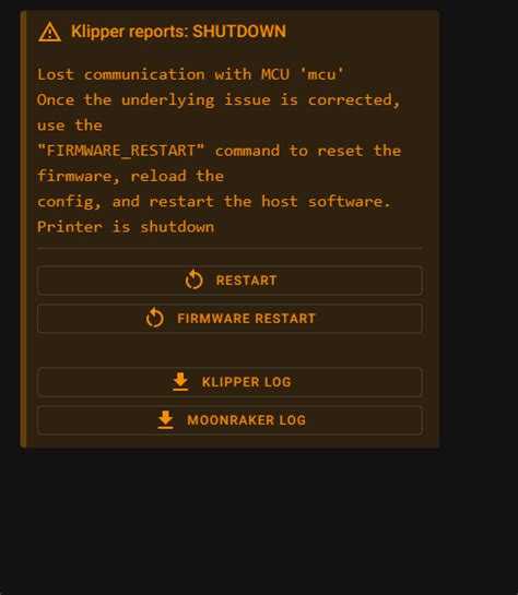 Mcu Shutdown After Couple Hours General Discussion Klipper